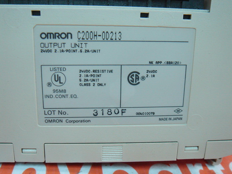 OMRON OUTPUT UNIT C200H-OD213 - 裕益科技自動化設備可程式編碼器PLC分散式控制系統DCS